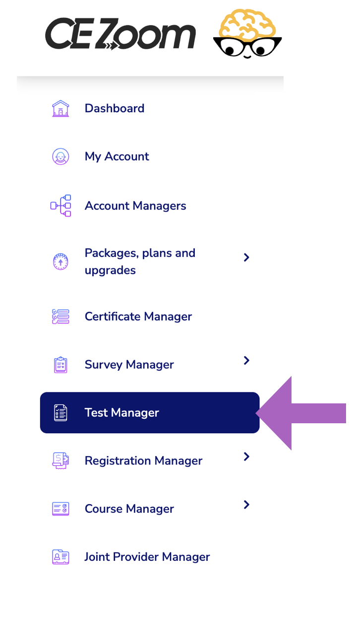 How to create a new knowledge assessment test on CE Zoom (V2)