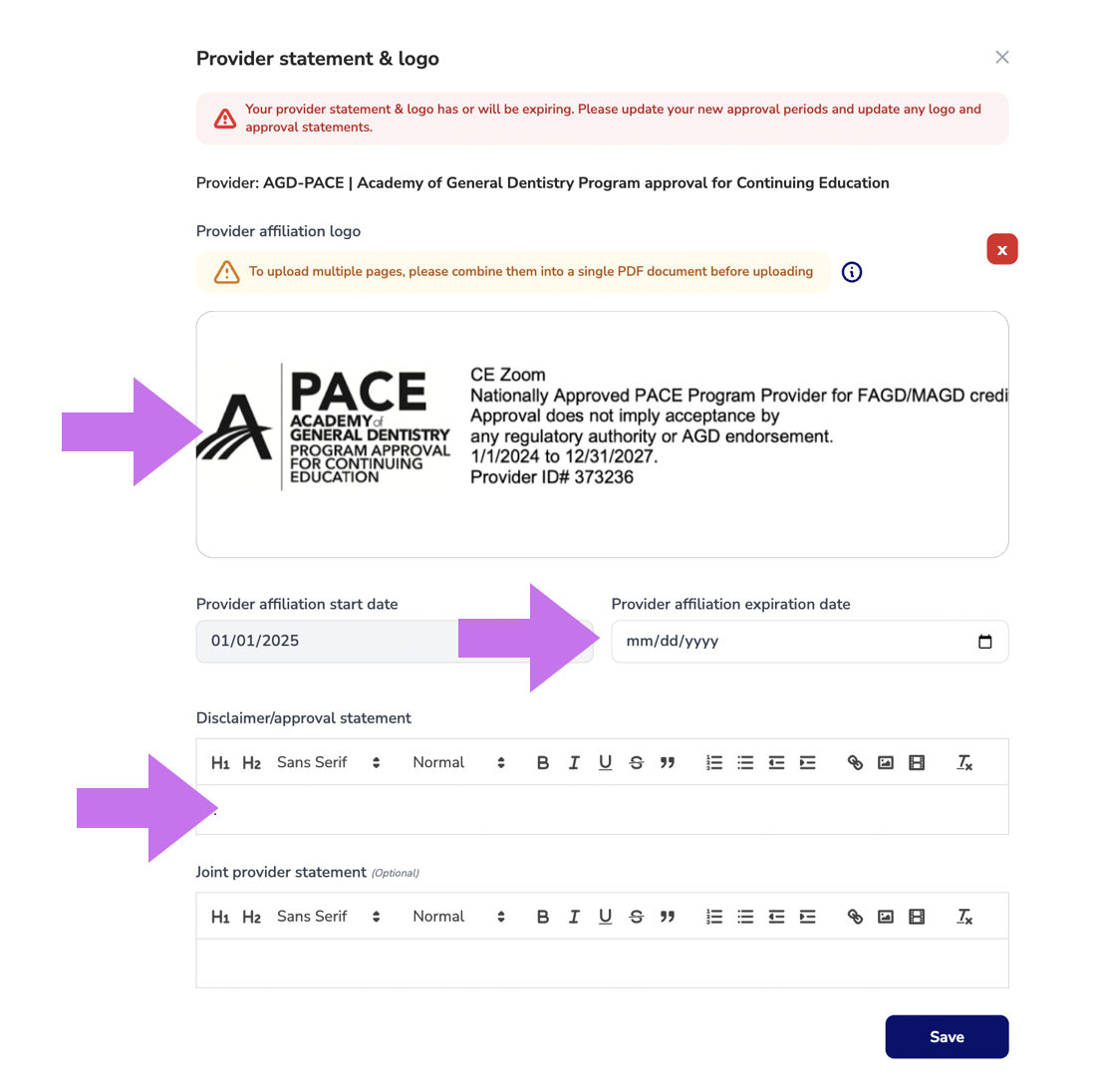 How to Navigate and Use the Provider Statement & Logo Manager in CE ...