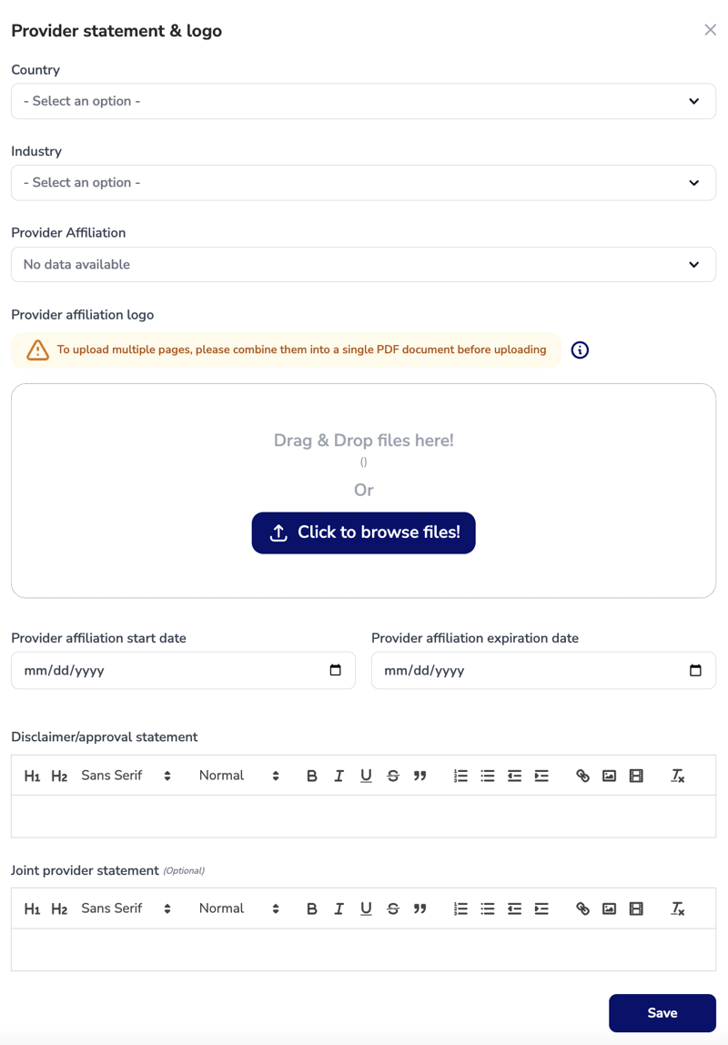 How to Navigate and Use the Provider Statement & Logo Manager in CE ...