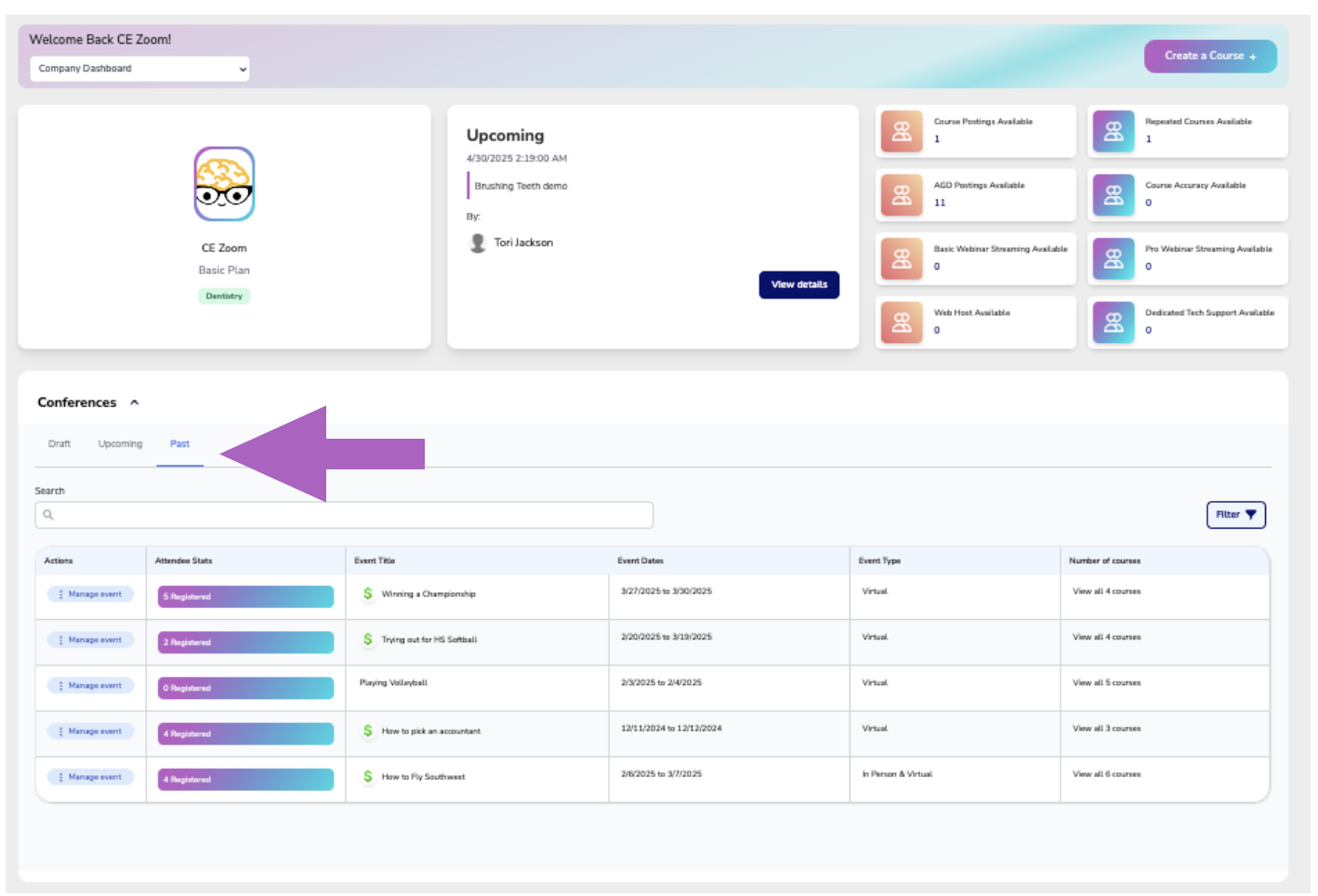 How to find the verification code for a course managed on CE Zoom (V2)