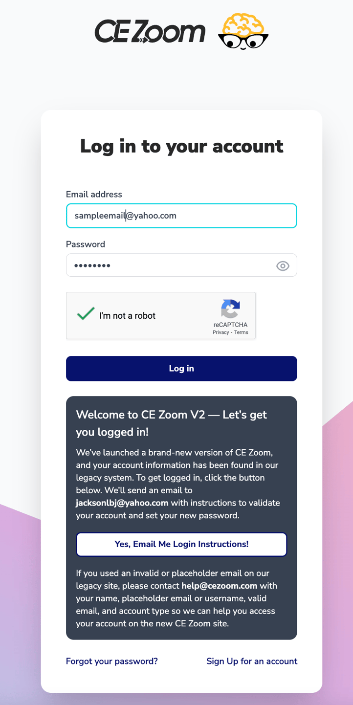 How to Log In to CE Zoom V2 for the First Time