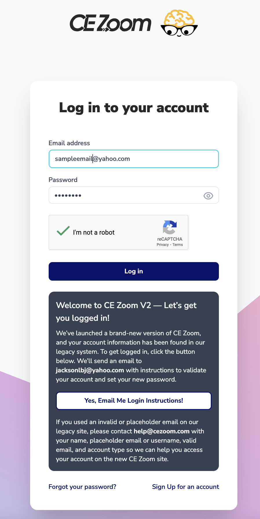 How to Log In to CE Zoom V2 for the First Time