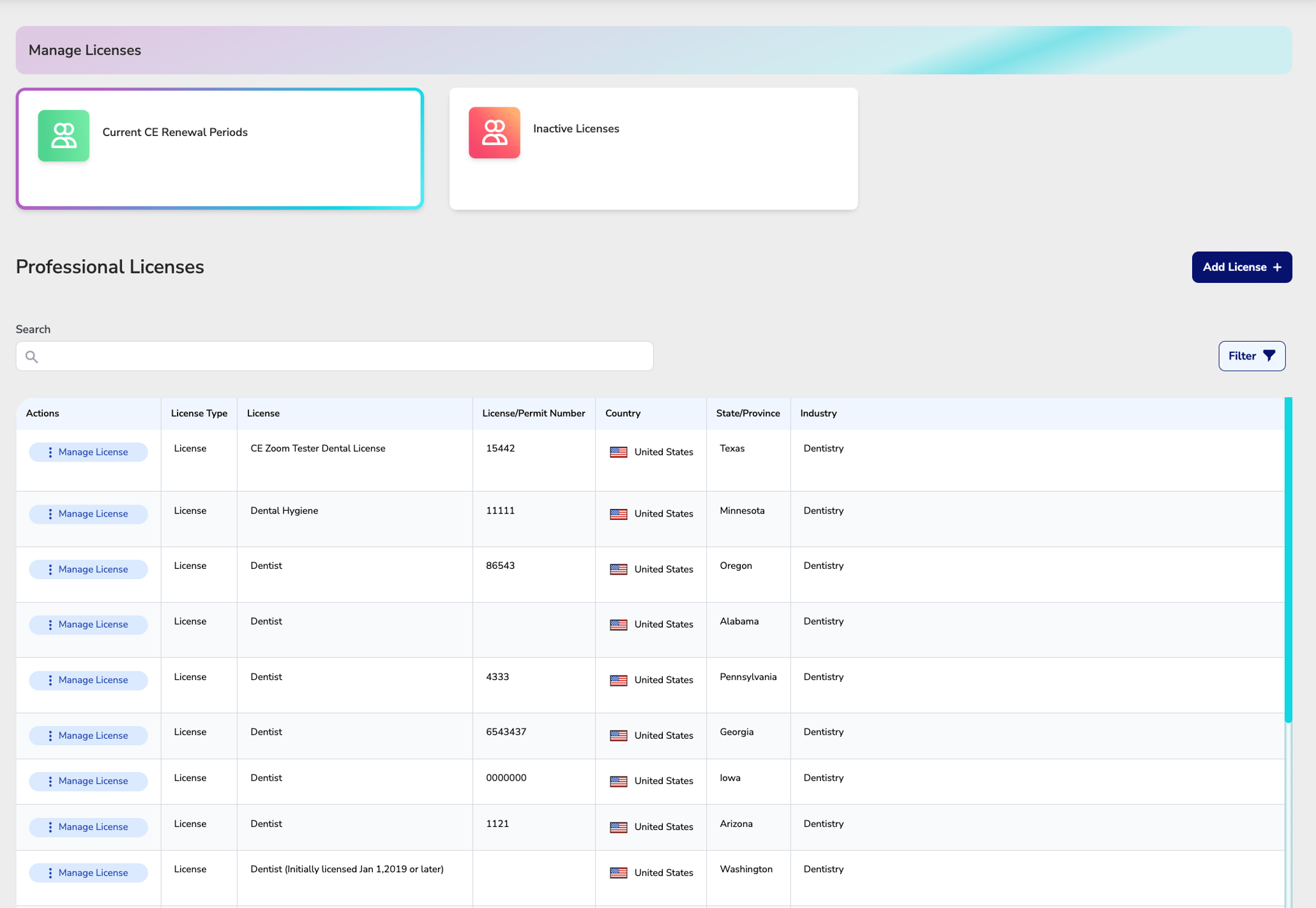 How to edit Your Current License/CE renewal period to add a license ...