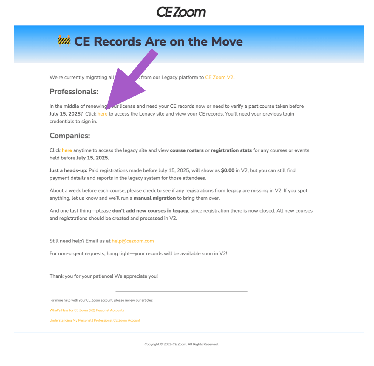Where on CE Zoom (V2) are My CE Certificates? How To Find My CE ...